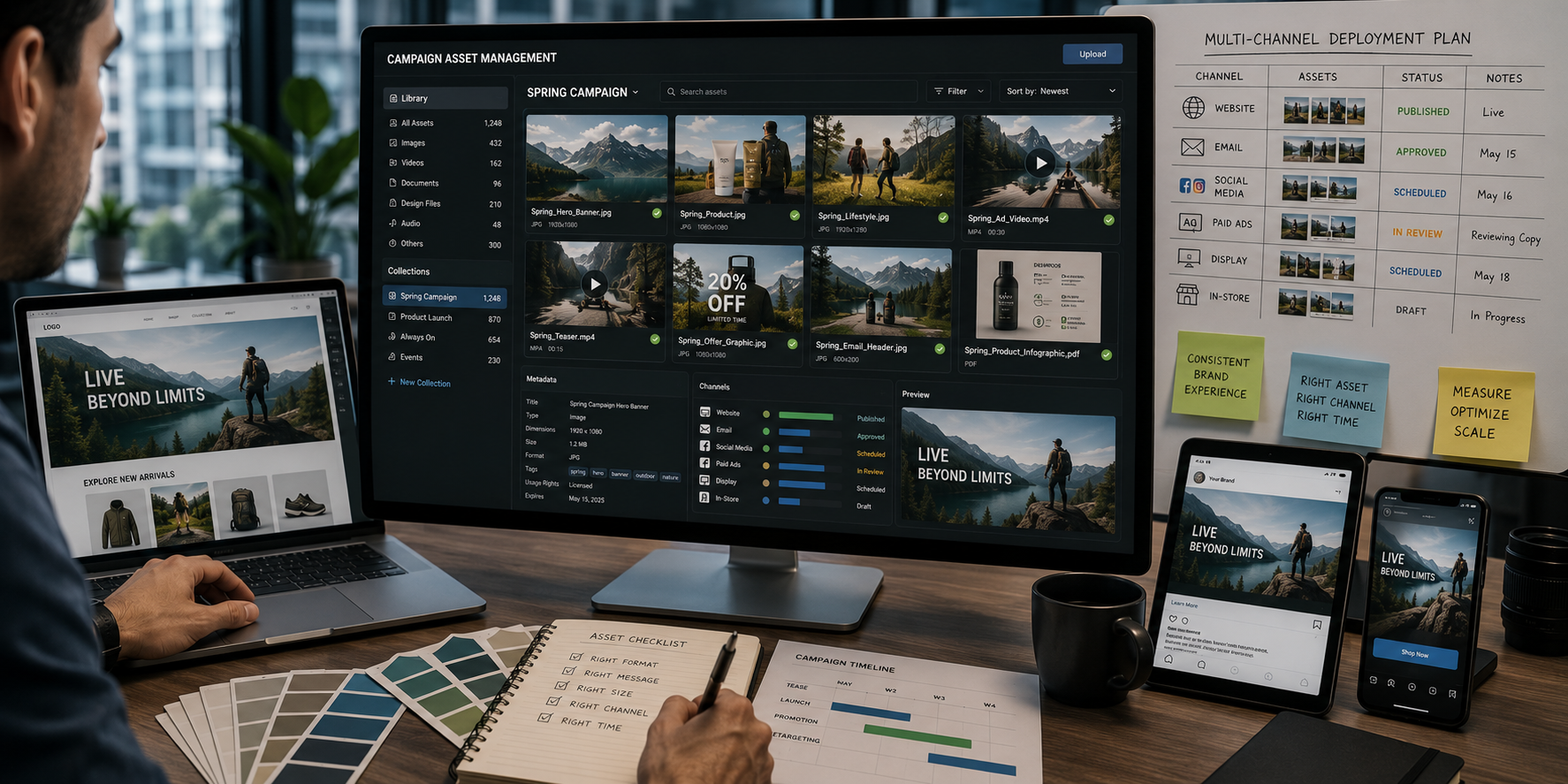 Campaign Asset Management for Multi-Channel Deployment
