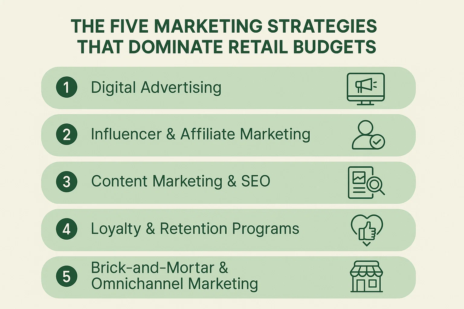 What Are Five Marketing Strategies That Retailers Spend Half Of Their ...